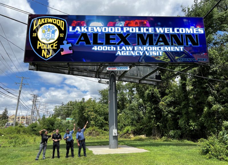 ALEX MANN "400 MILESTONE" VISIT AT THE LAKEWOOD POLICE DEPARTMENT ...