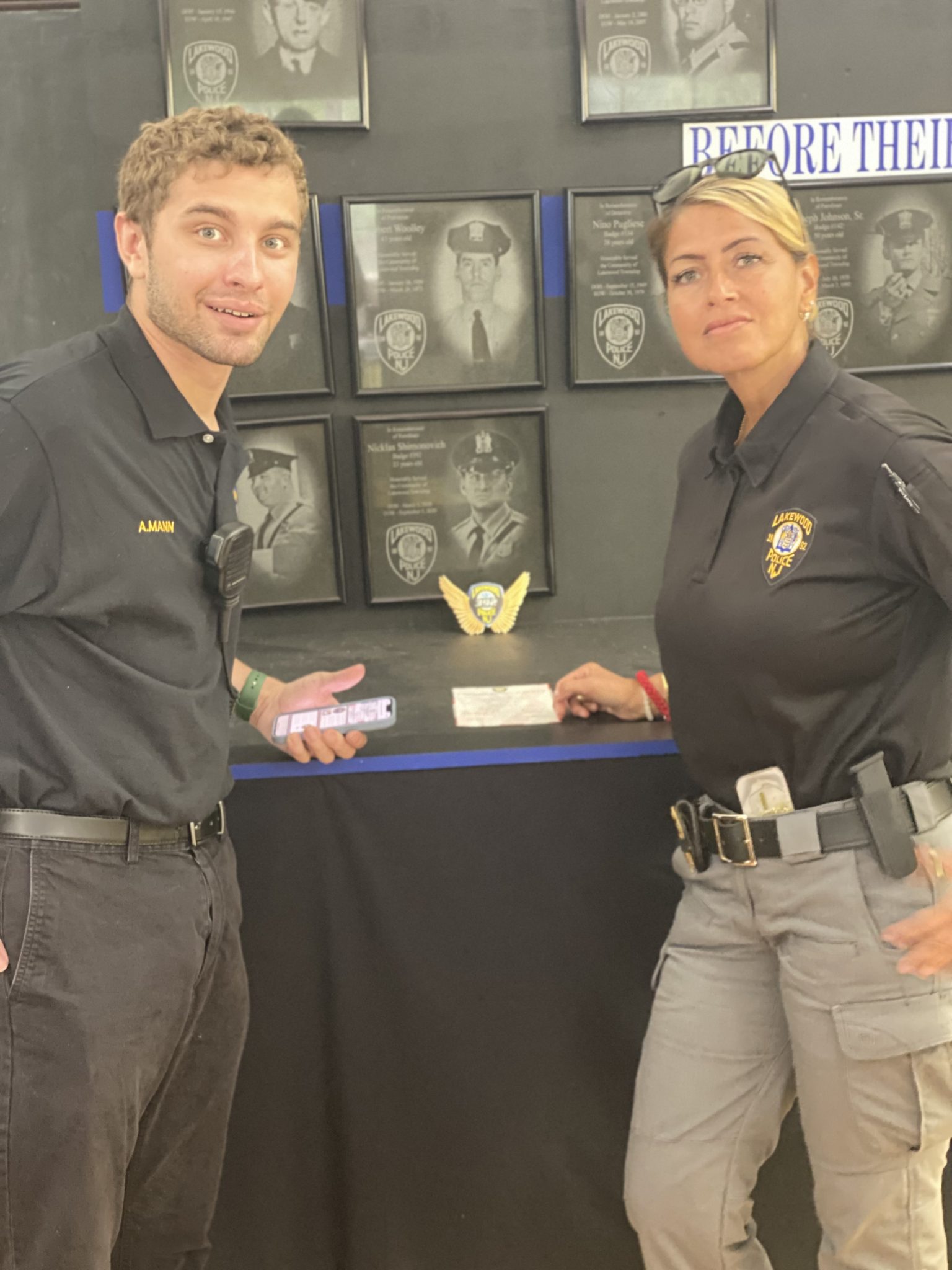 ALEX MANN "400 MILESTONE" VISIT AT THE LAKEWOOD POLICE DEPARTMENT ...