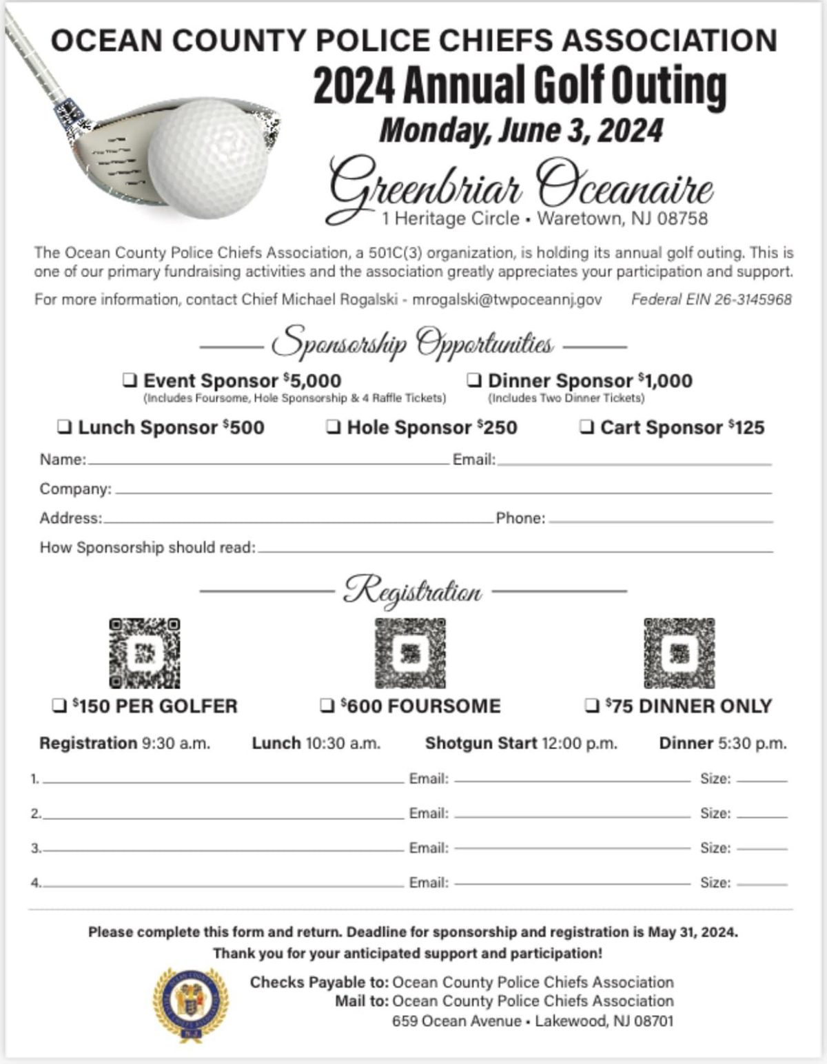 OC CHIEFS OF POLICE ASSOCIATION GOLF OUTING-2024 » Lakewood Police ...